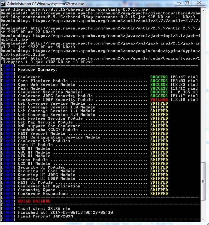 [Geoserver-users] Build error on Maven - GeoServer User - OSGeo Discourse